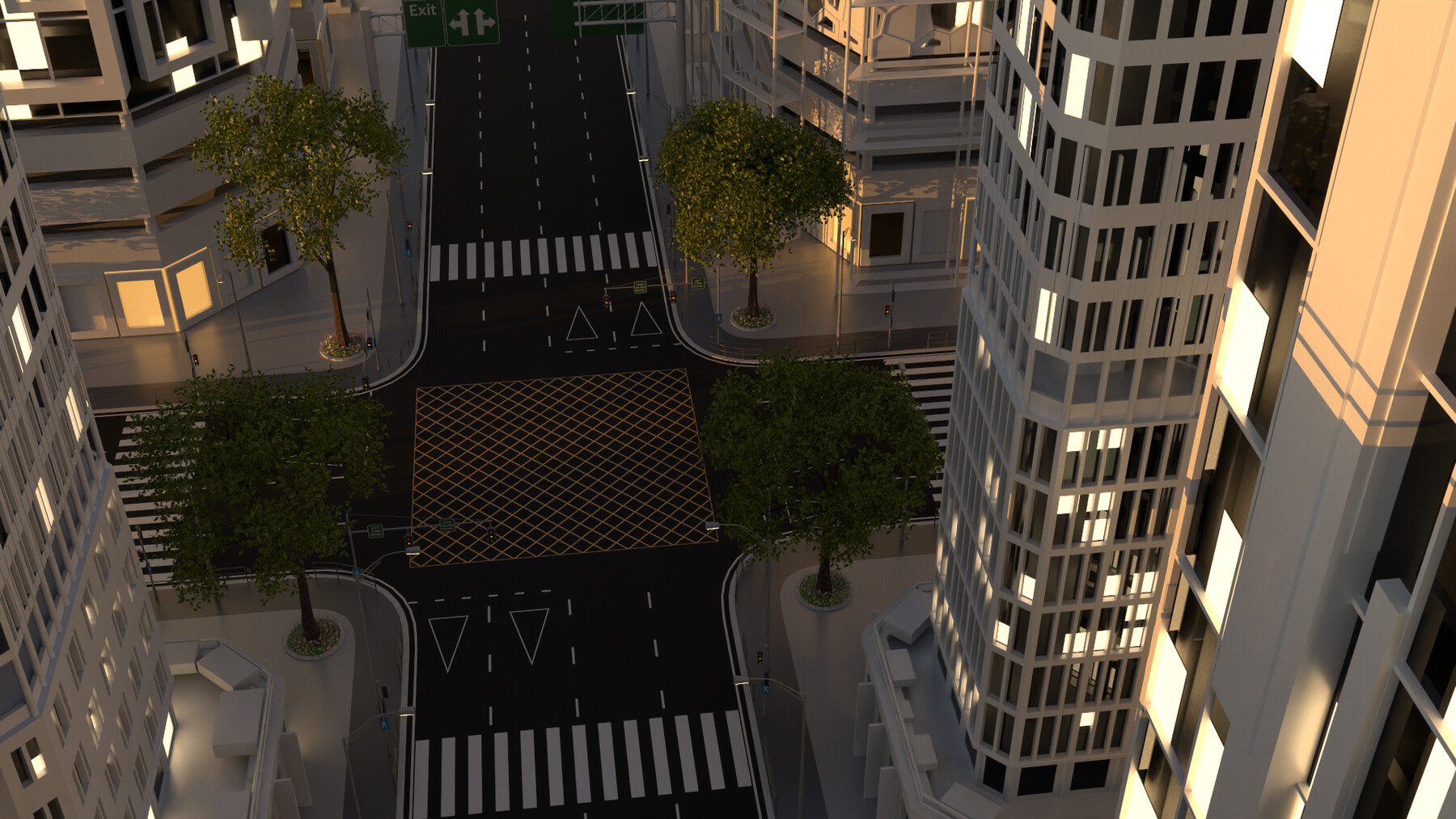 ArtStation - City Intersection 102 | Resources