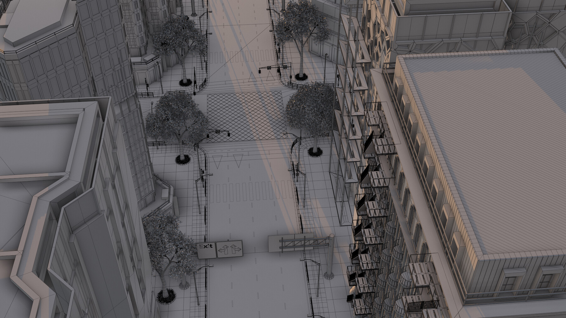 ArtStation - City Intersection 102 | Resources