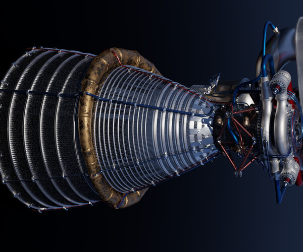 ArtStation - F1 rocket engine | Resources