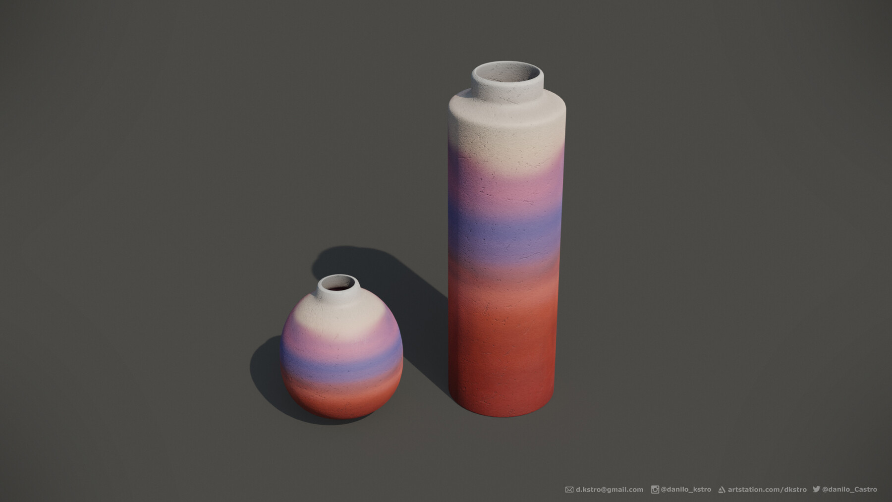 ArtStation - Package with Decorative Vases | 3D model | 2k Textures ...