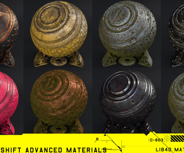 ArtStation - 100 C4D Redshift Advanced Materials | Resources