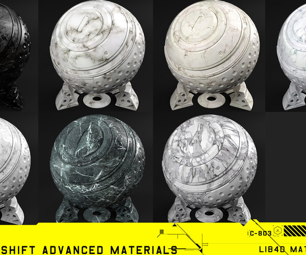 ArtStation - 100 C4D Redshift Advanced Materials | Resources