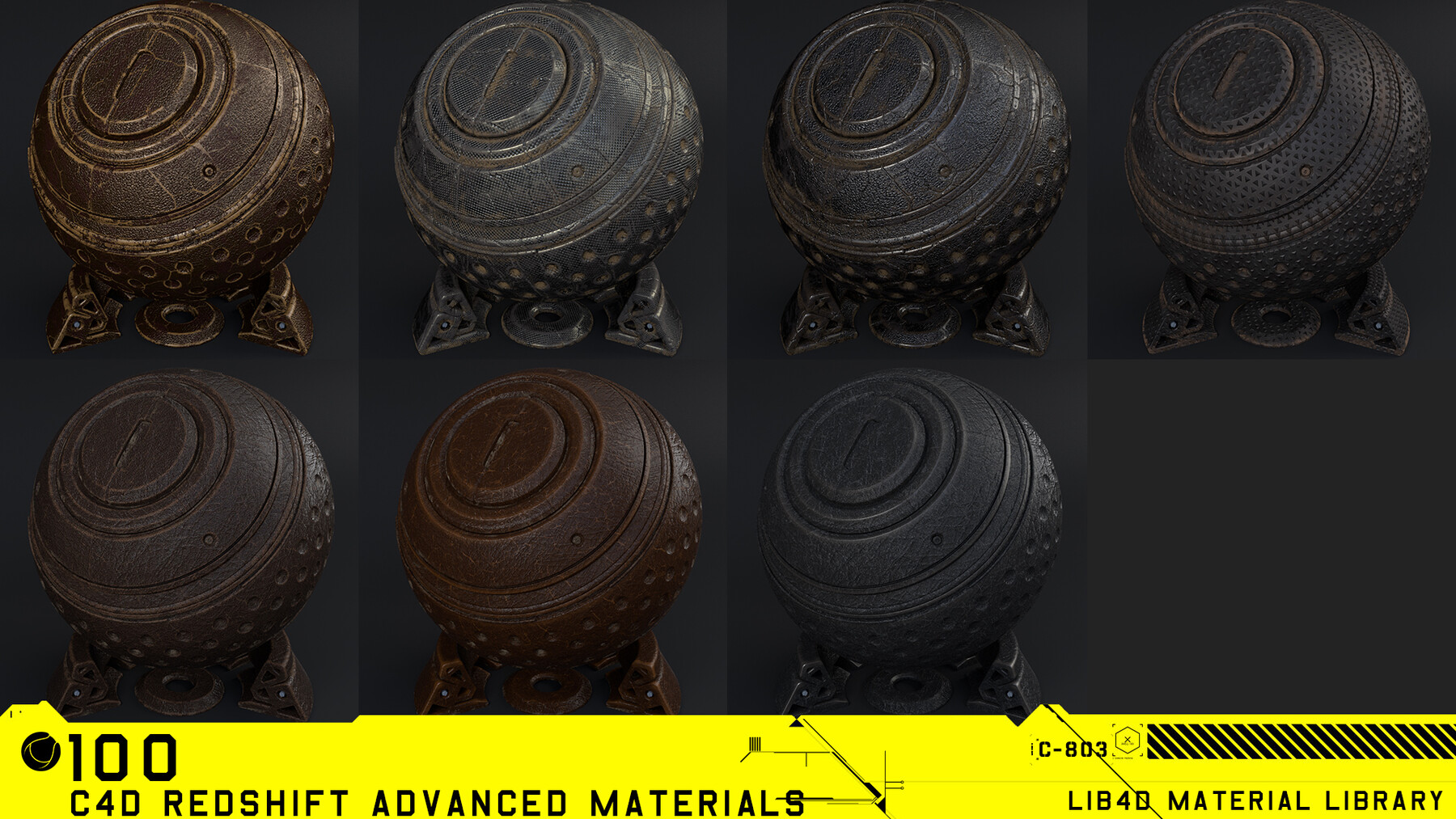 ArtStation - 100 C4D Redshift Advanced Materials | Resources