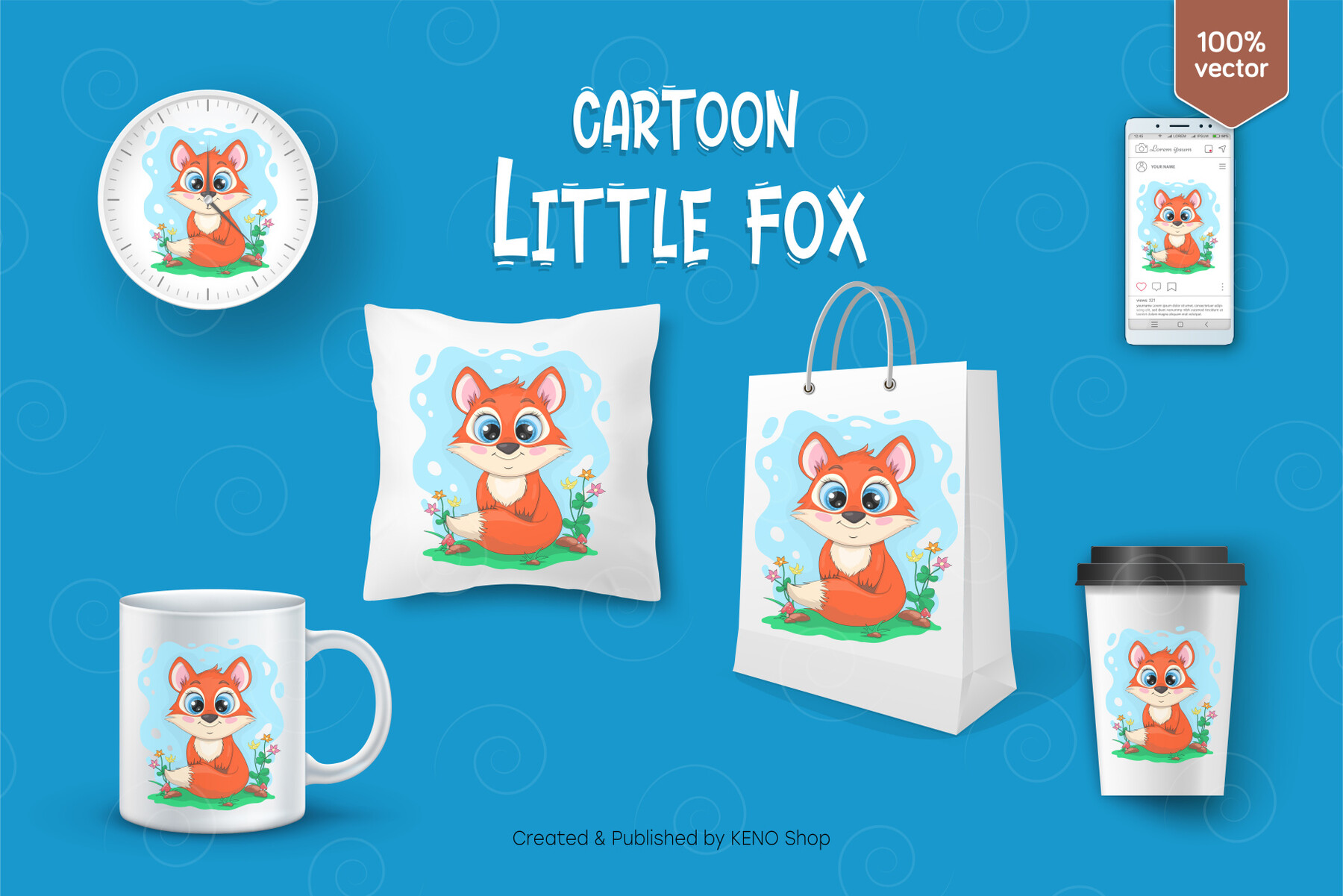ArtStation - Little cartoon FOX. | Artworks