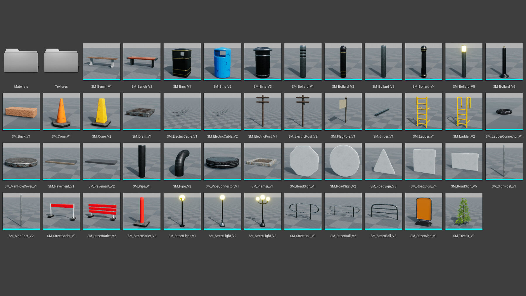 ArtStation - Street Props Vol 1 For Unreal Engine | Game Assets