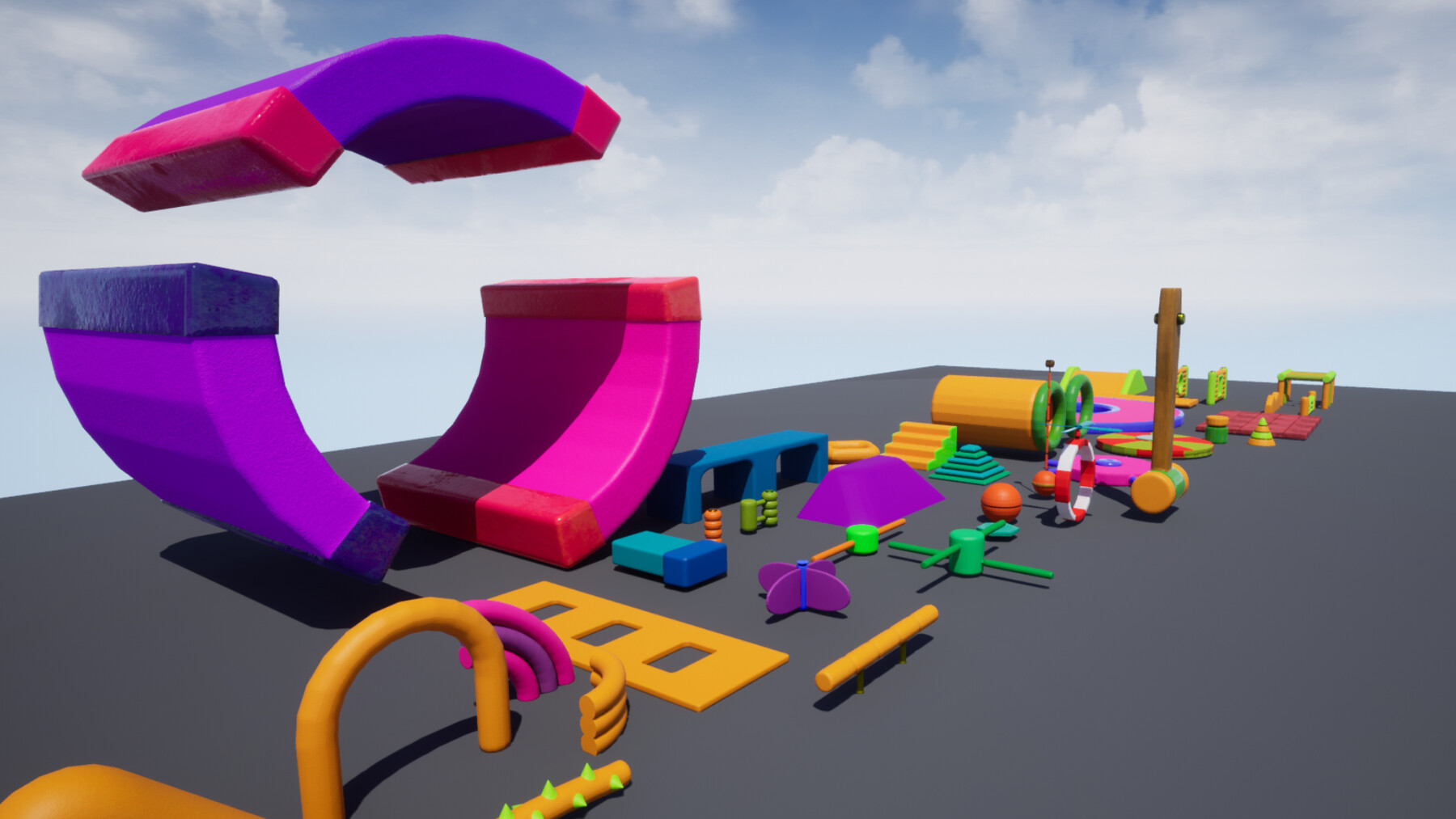 Artstation Fun Obstacle Course Expansion For Unreal Engine Game Assets
