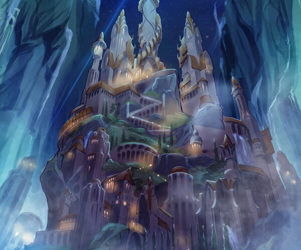 ArtStation - Tirion-upon-Tuna. The great Elven City of Valinor | Artworks