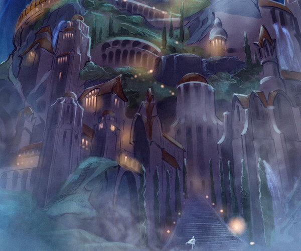 ArtStation - Tirion-upon-Tuna. The great Elven City of Valinor | Artworks