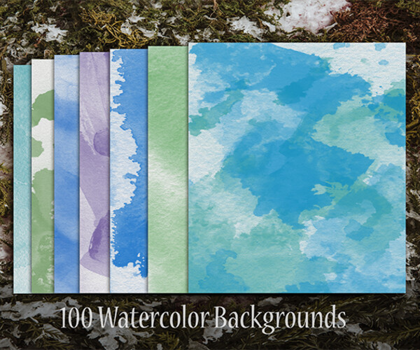 ArtStation - 100 Watercolor Backgrounds | Artworks