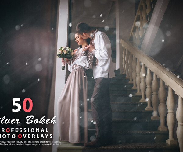 ArtStation - 50 Silver Bokeh Photo Overlays | Resources