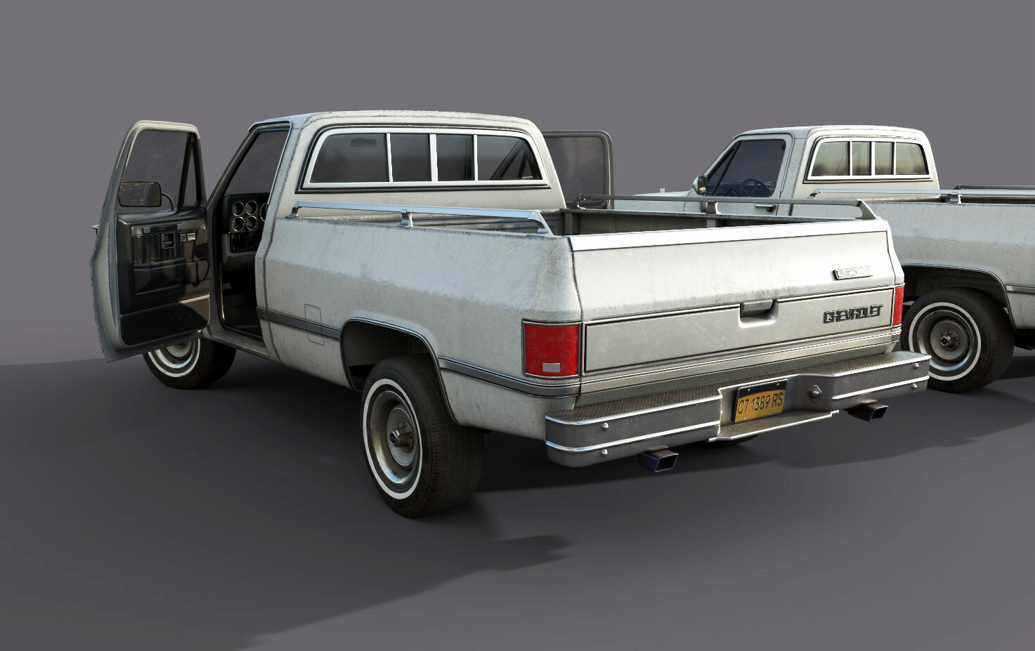ArtStation - Chevrolet C10 1982 White | Game Assets