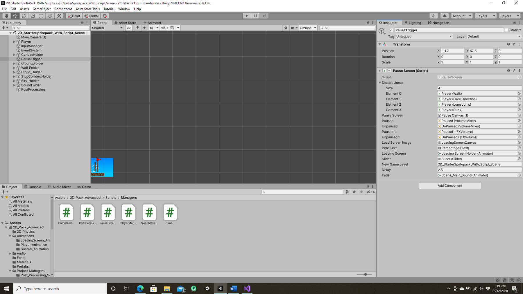 ArtStation - 2D Starter Sprite Pack With Scripts | Game Assets