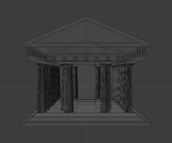 ArtStation - Greek temple Low Poly No Mat No Ornaments | Game Assets