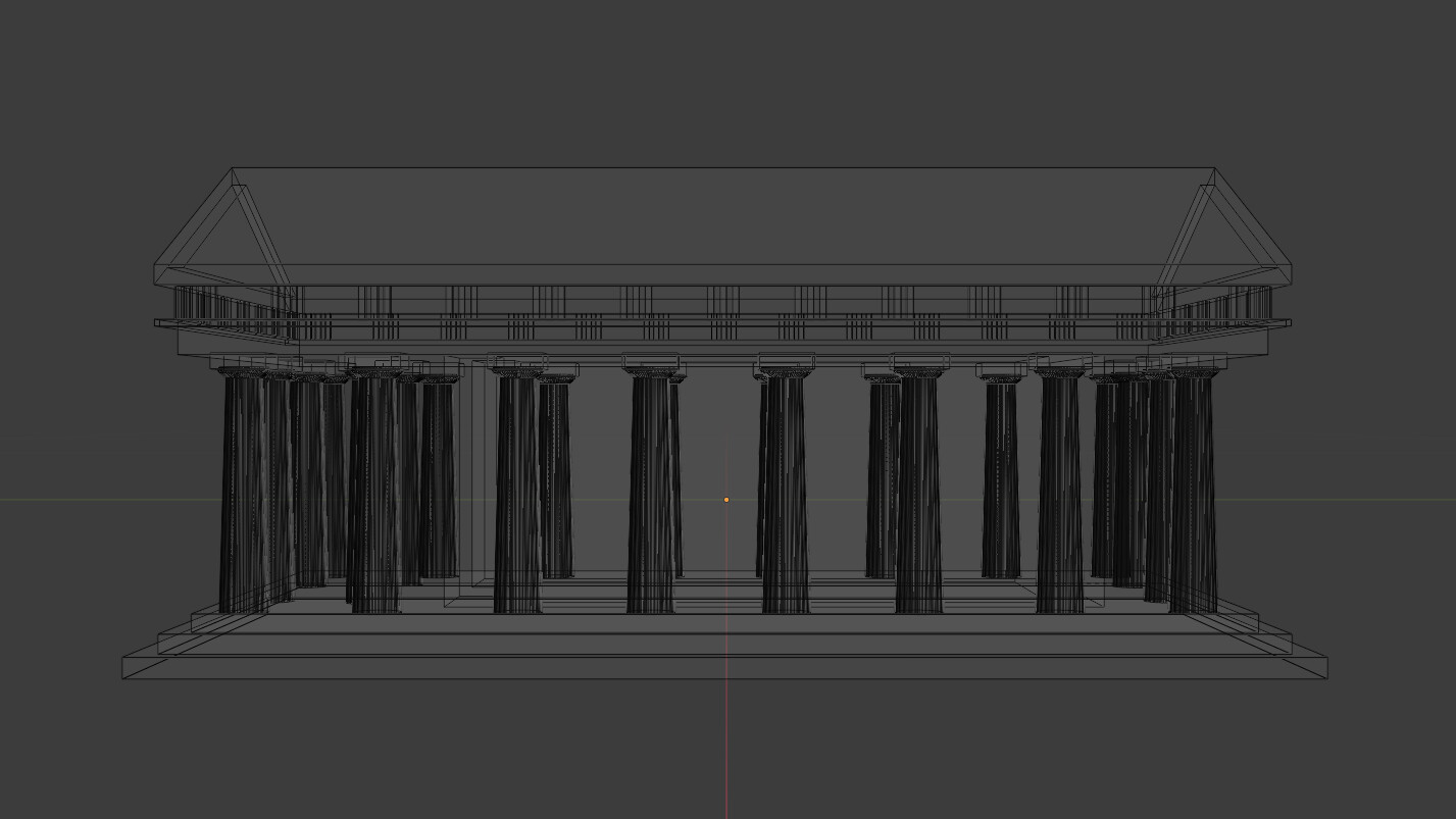 ArtStation - Greek temple Low Poly No Mat No Ornaments | Game Assets