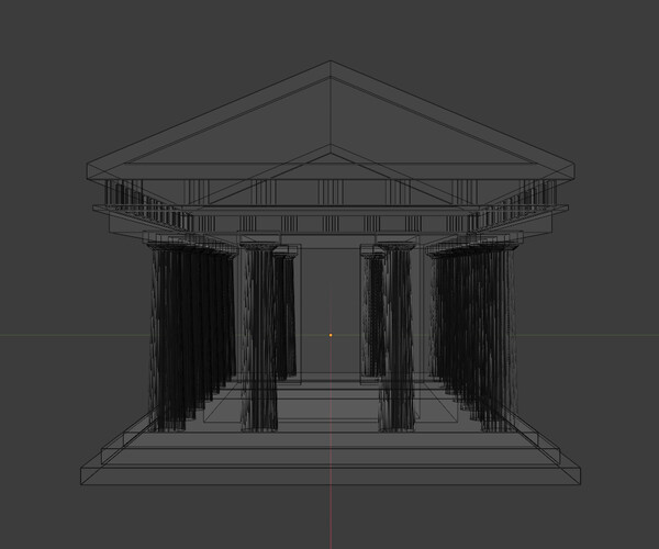ArtStation - Greek temple Low Poly No Mat No Ornaments | Game Assets