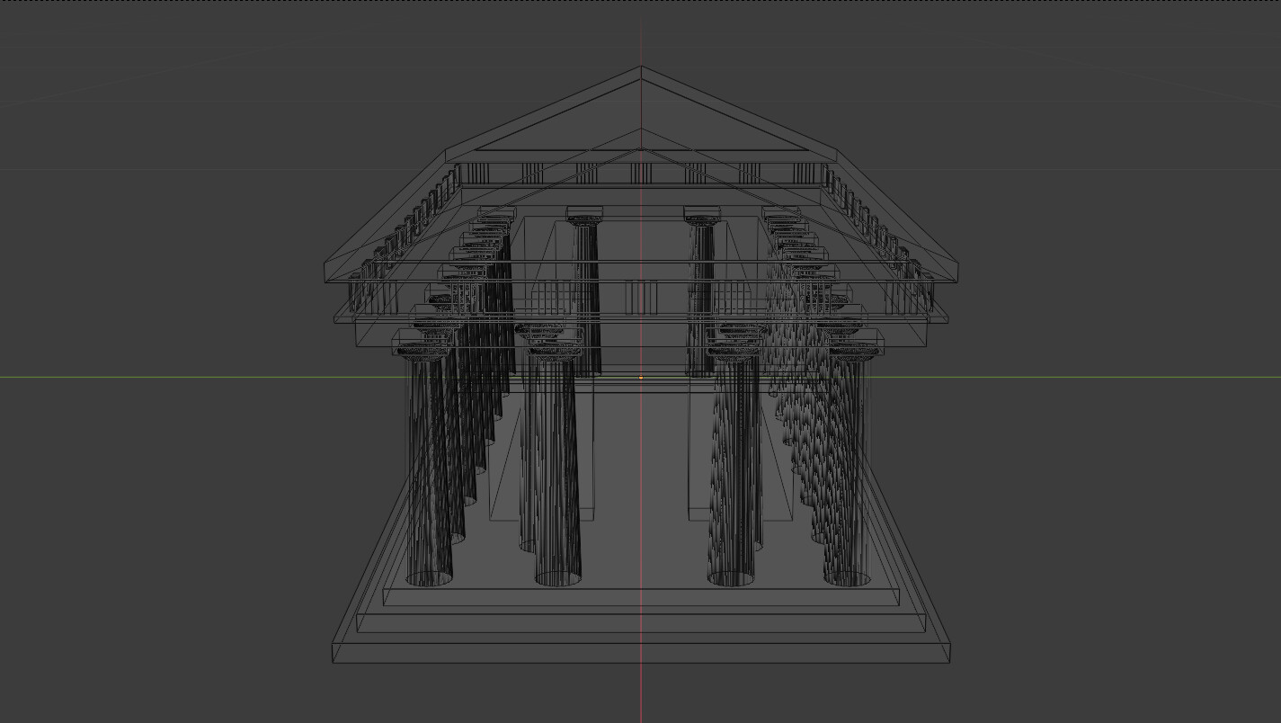 ArtStation - Greek temple Low Poly No Mat No Ornaments | Game Assets