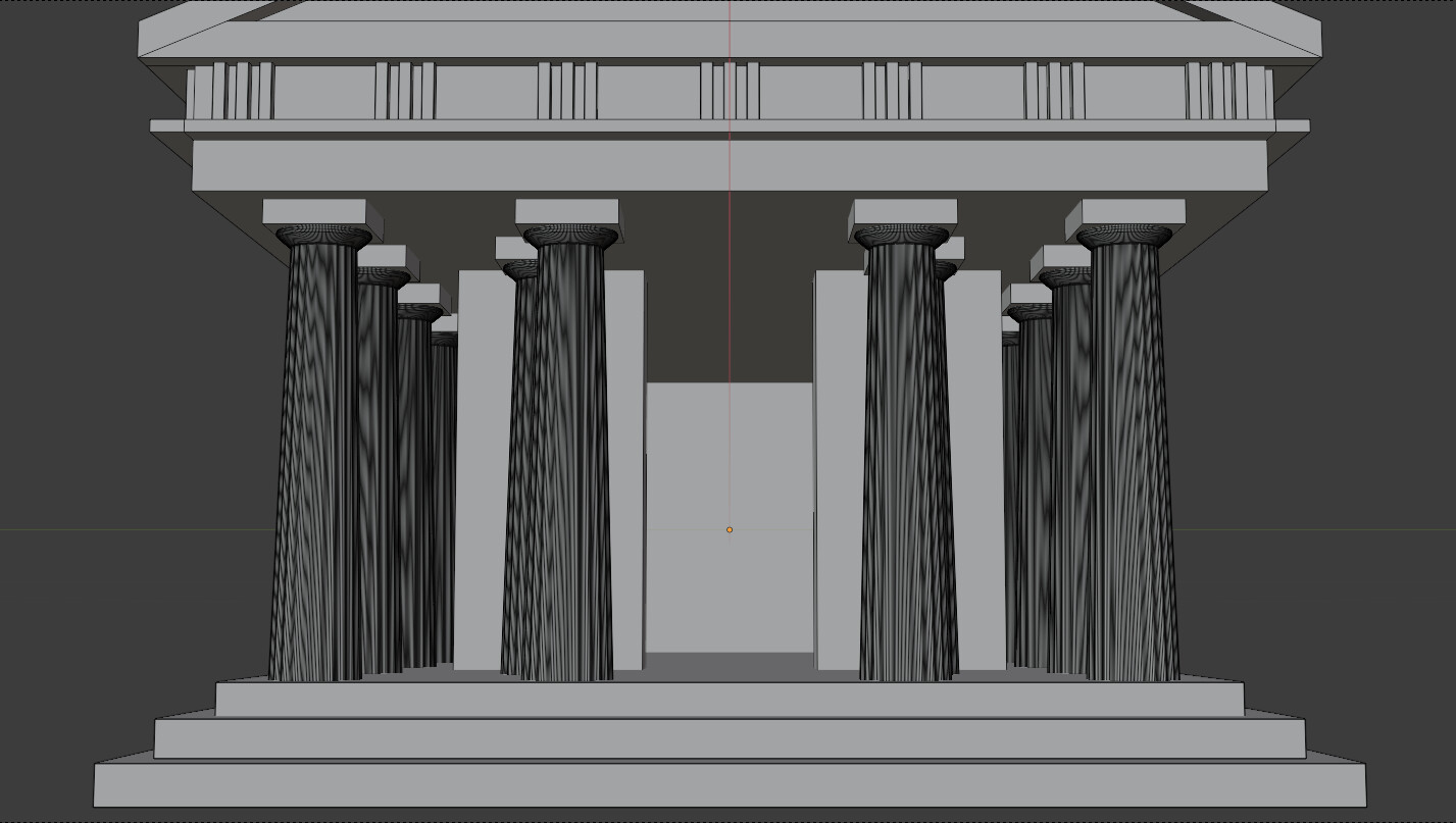 ArtStation - Greek temple Low Poly No Mat No Ornaments | Game Assets