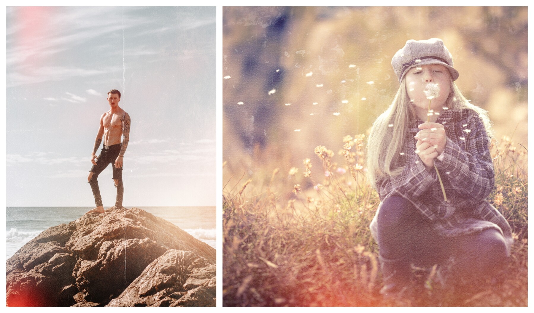 ArtStation - 117 Retro Summer Photo Overlays | Resources