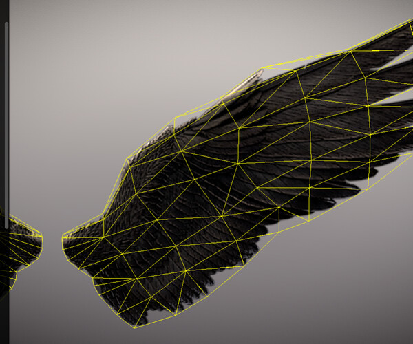 ArtStation - Low Poly Animated Dark Angel Wings | Game Assets