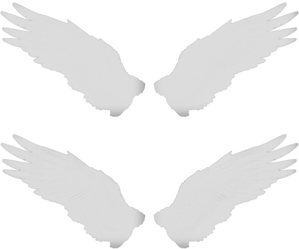 ArtStation - Low Poly Animated Dark Angel Wings | Game Assets
