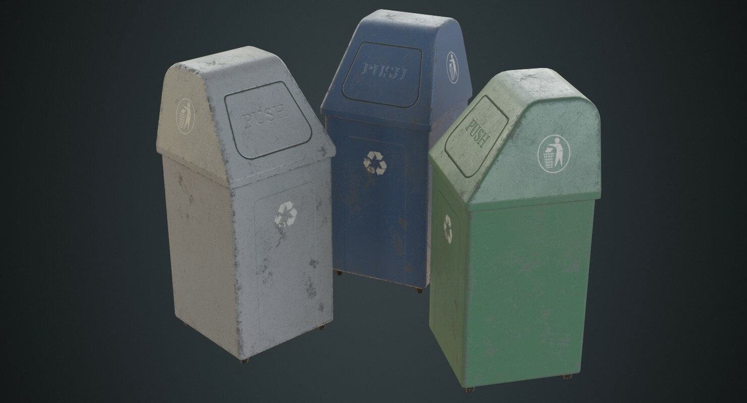 ArtStation - Dustbin 5B | Game Assets