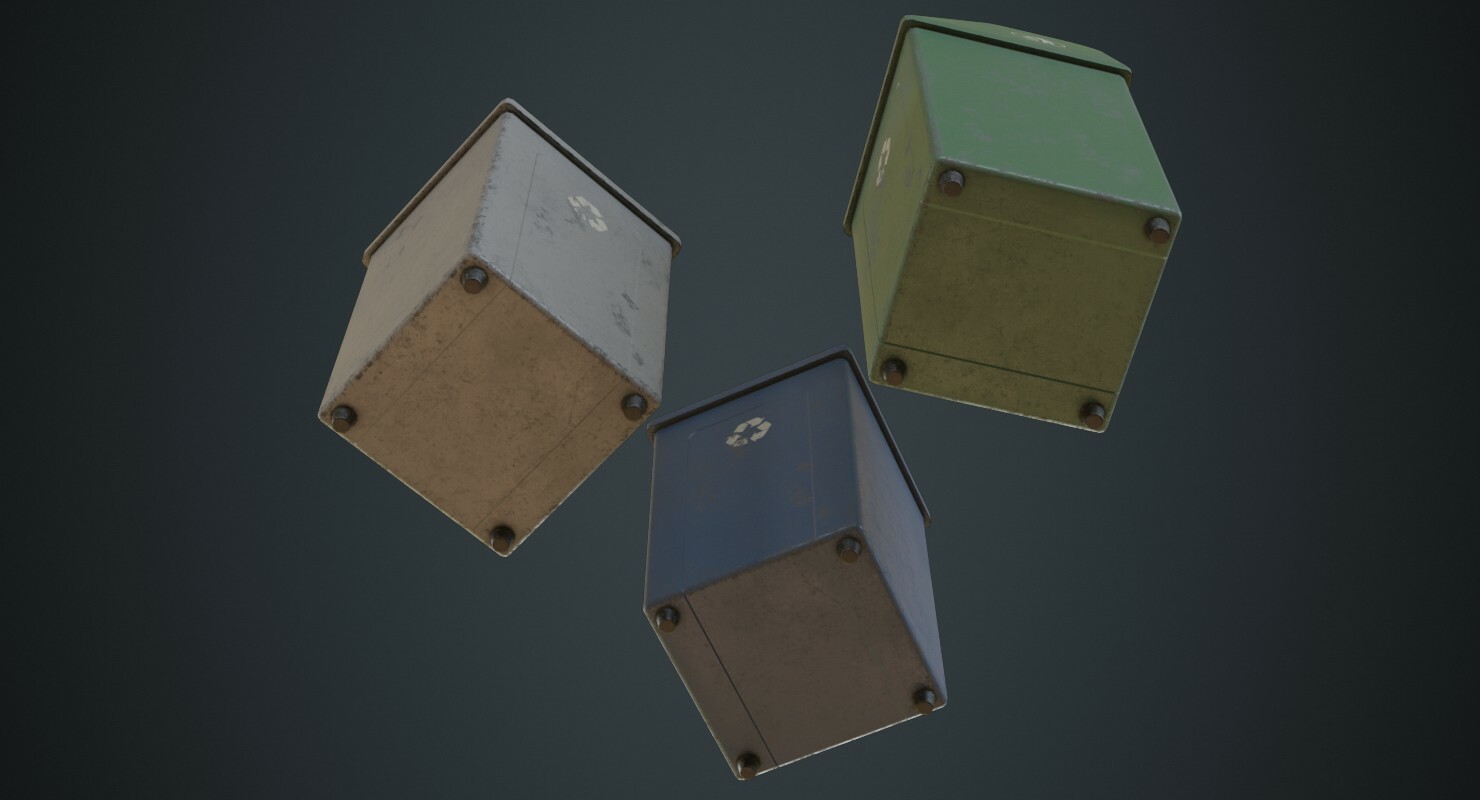 ArtStation - Dustbin 5B | Game Assets