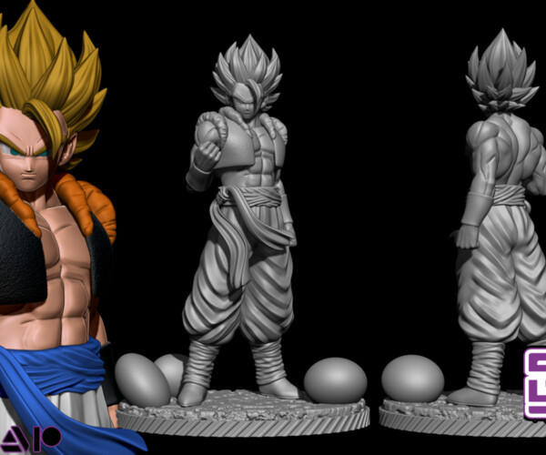 ArtStation - Gogeta Pose 2 1/6 Scale - Dragon Ball | Resources
