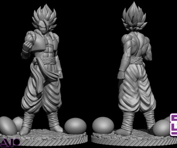 ArtStation - Gogeta Pose 2 1/6 Scale - Dragon Ball | Resources