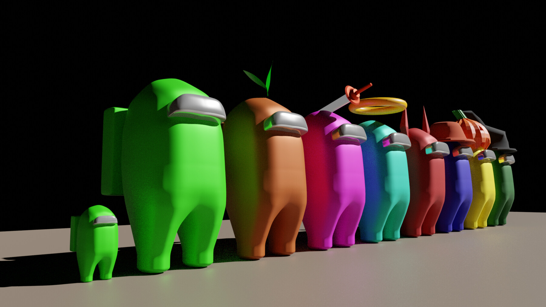 ArtStation - Among us 3d model fully rigged with unique ornaments ...