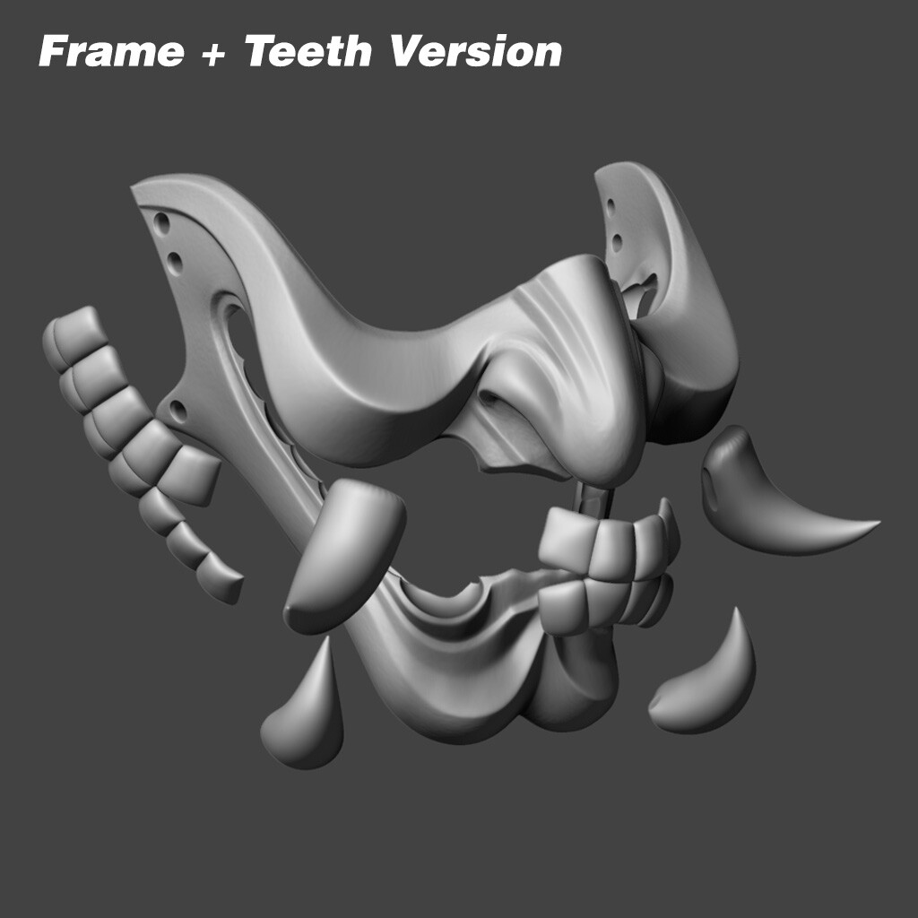 ArtStation - Hannya Ninja Mask (For 3d Printing) | Resources