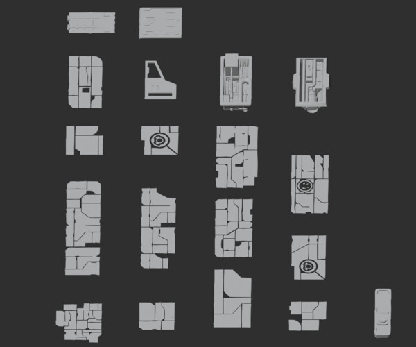 ArtStation - KitBashing Greeble Set | Resources