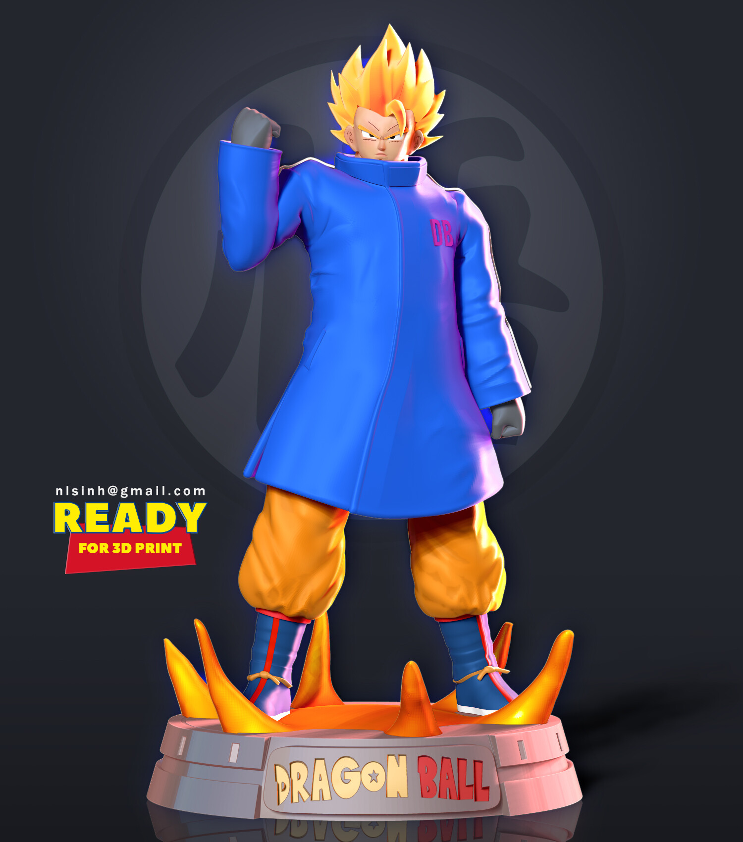 ArtStation - Goku in a blue jacket | Resources
