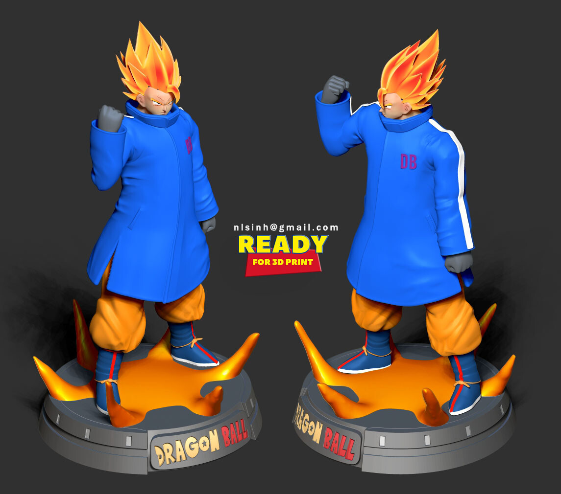 ArtStation - Goku in a blue jacket | Resources