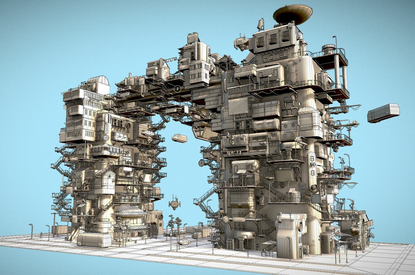 ArtStation - Cyberpunk City (one year project) | Resources