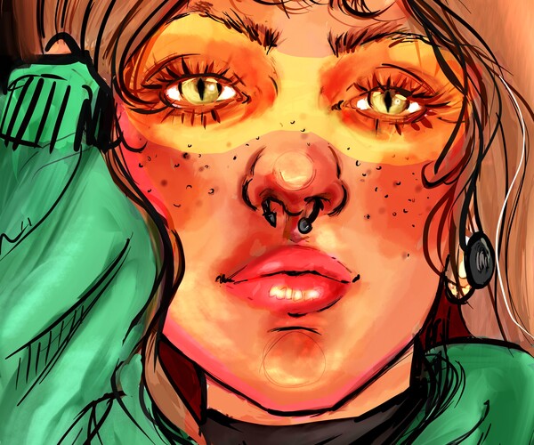 ArtStation - piercing girl | Artworks