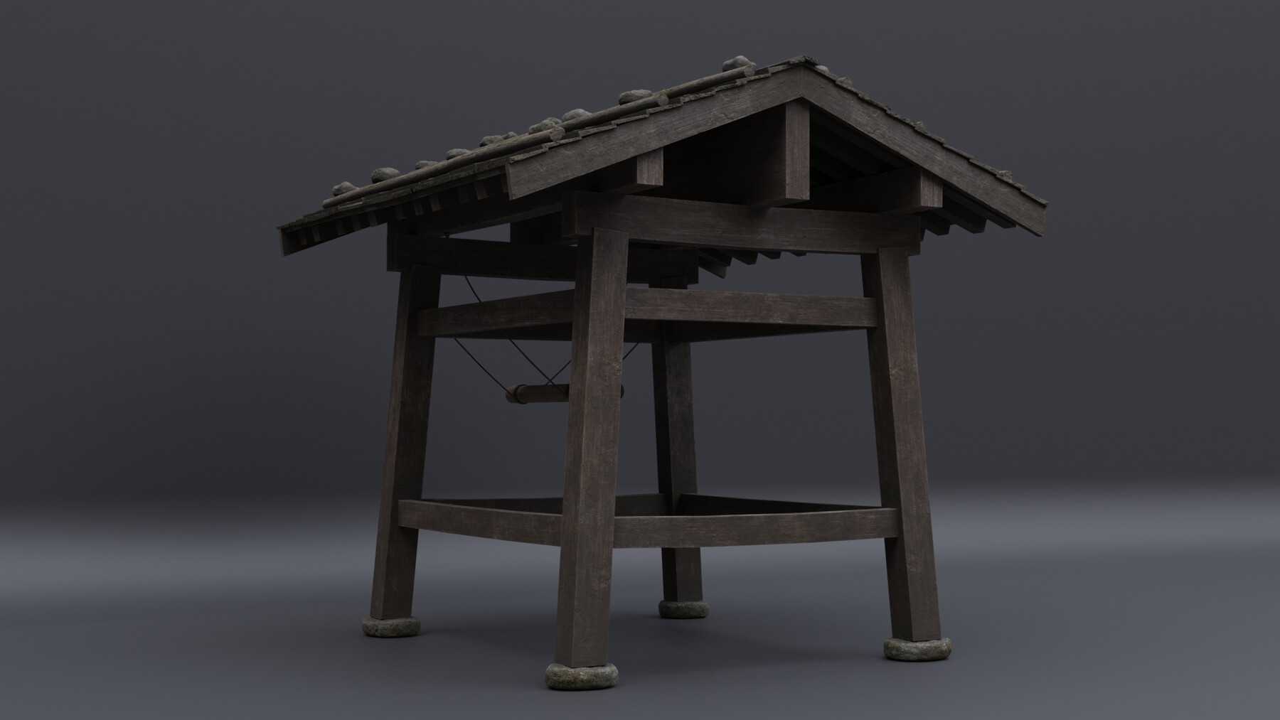 ArtStation - Japanese Bell Tower Structure | Game Assets