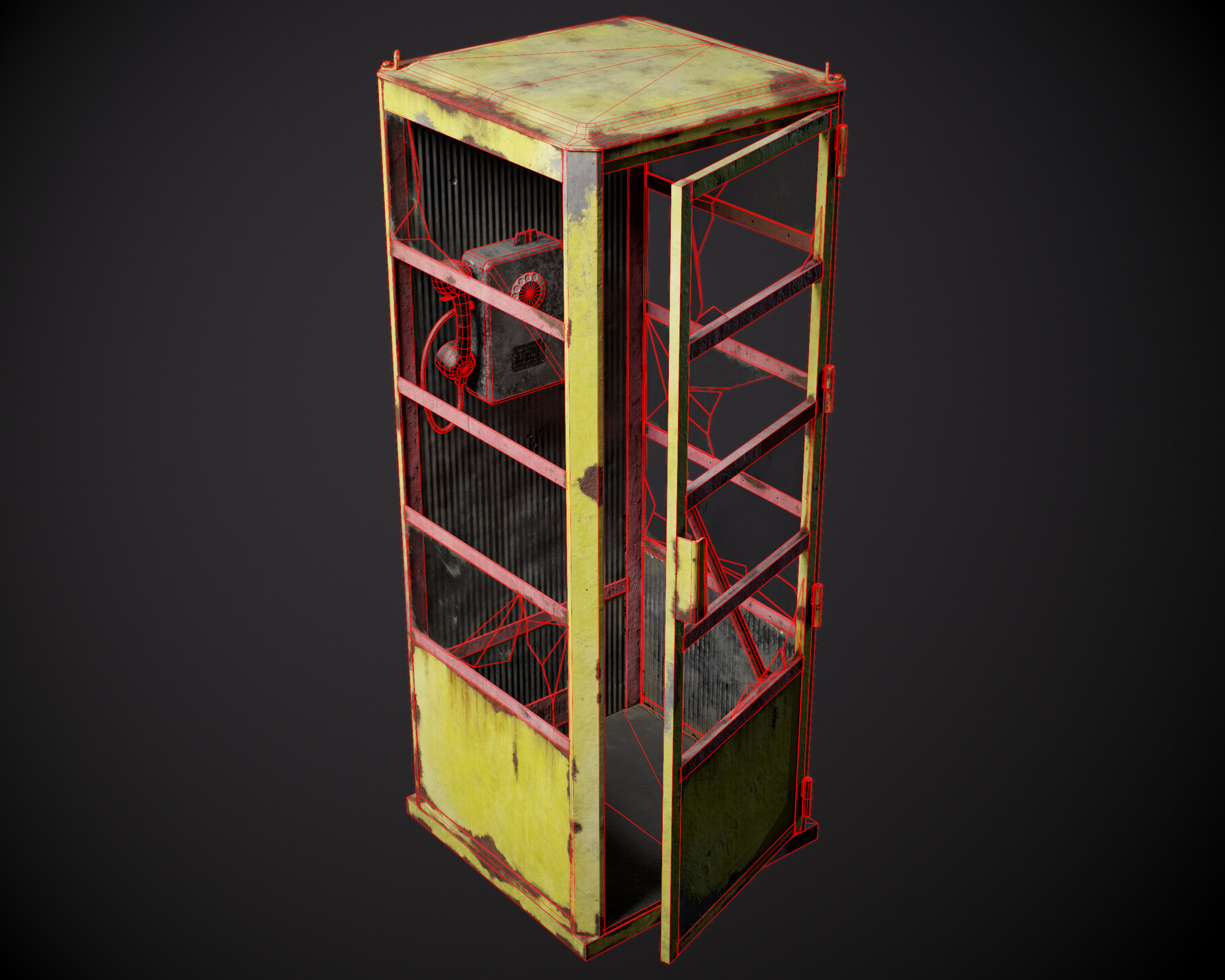 ArtStation - Phone booth PBR | Game Assets