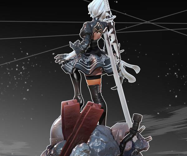 ArtStation - 2b stl | Artworks