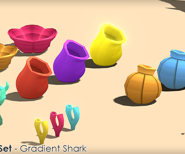 ArtStation - 3D Asset Set - Gradient Ocean | Game Assets