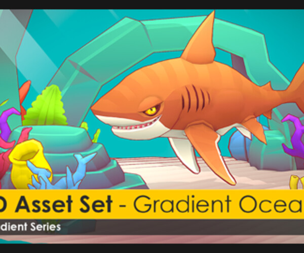 ArtStation - 3D Asset Set - Gradient Ocean | Game Assets