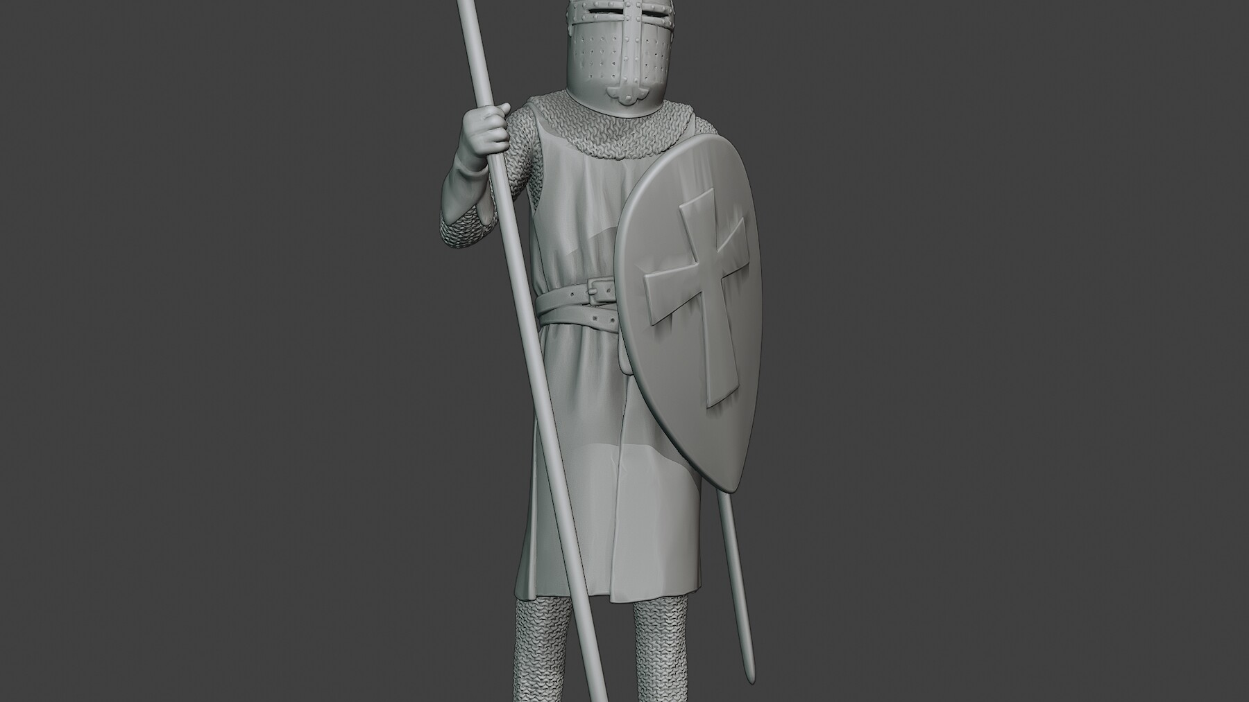 ArtStation - Knight Templar Stand Spear T1 | Resources