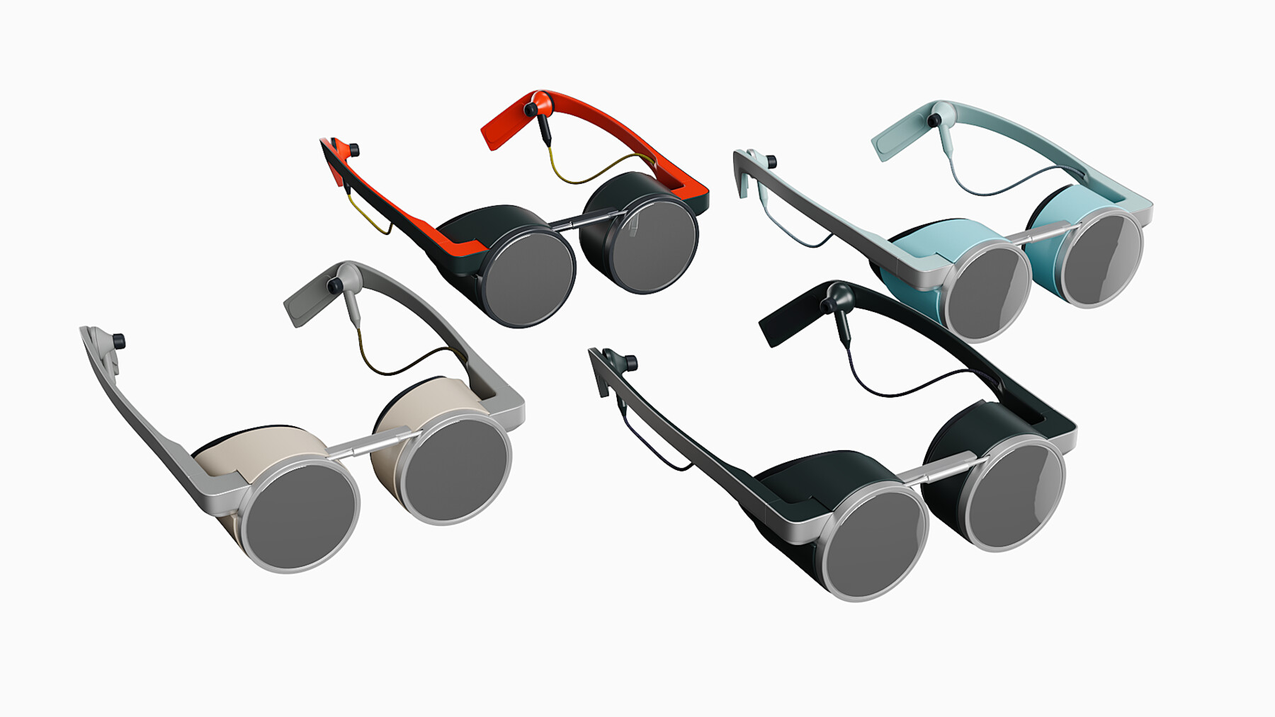 ArtStation - Modern looking minimalist VR headset Low-poly 3D model ...