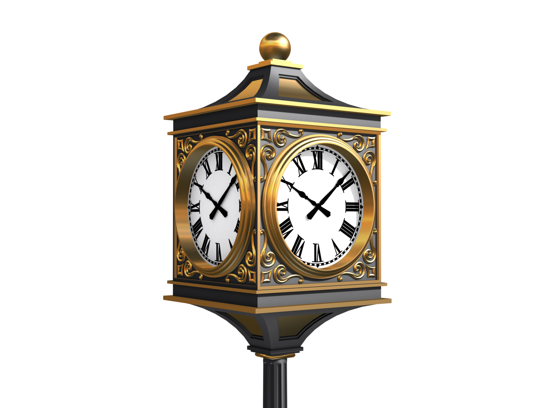 ArtStation - Classic Street Clock | Resources