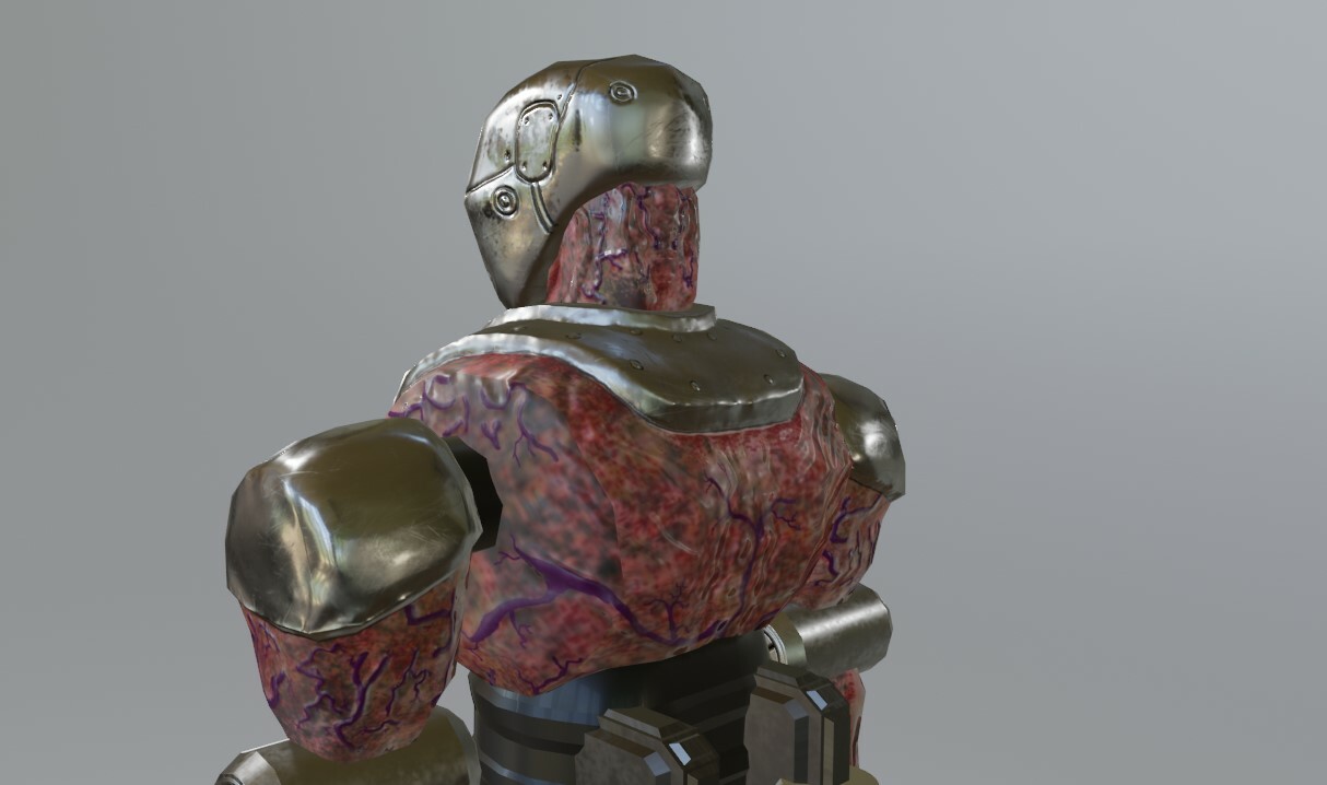 ArtStation - Cyborg Monster Robot Low-poly 3D model | Game Assets