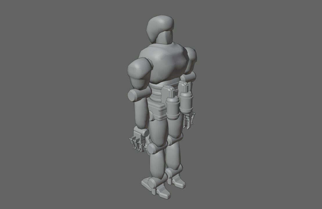 ArtStation - Cyborg Monster Robot Low-poly 3D model | Game Assets