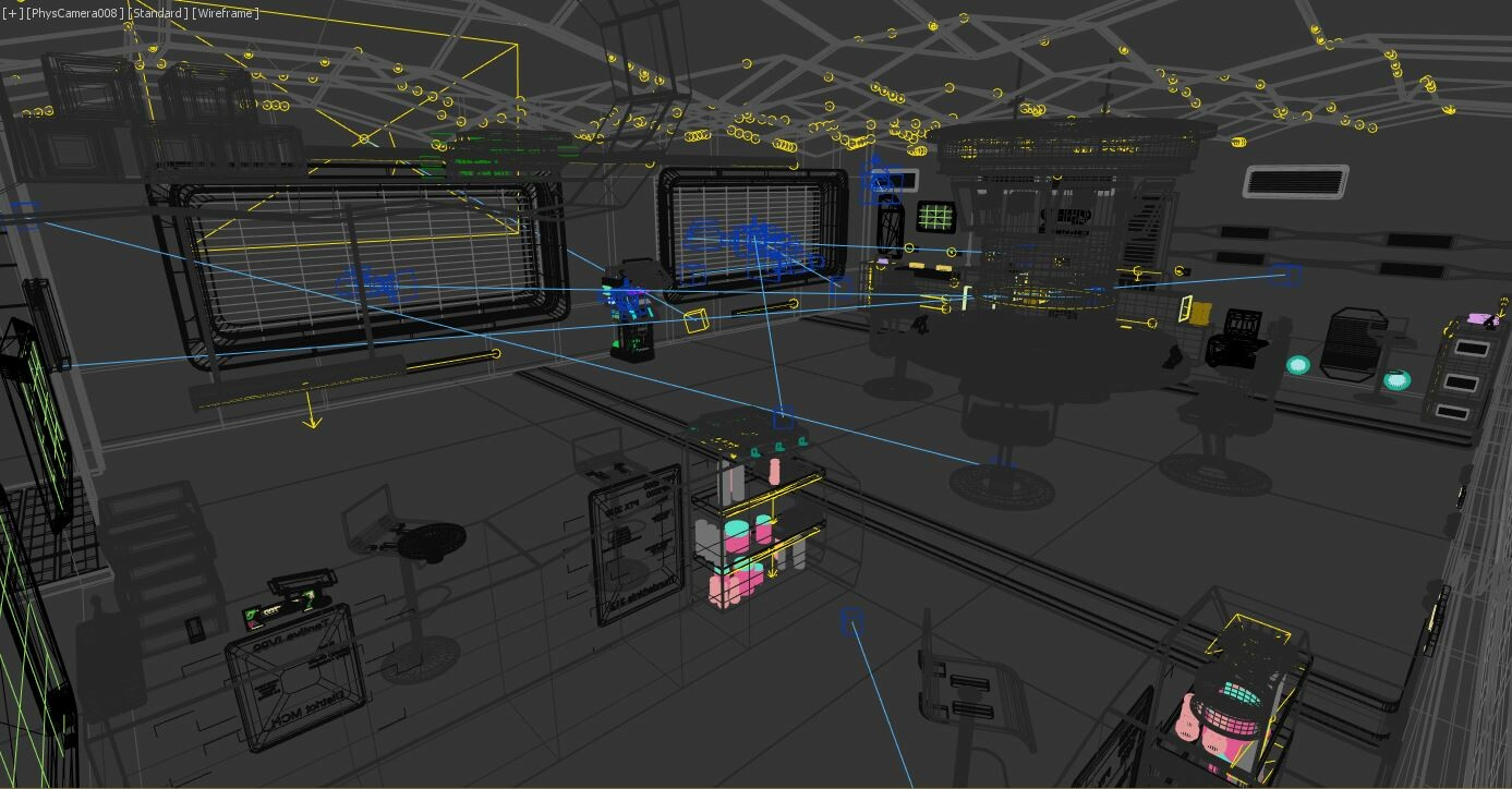 ArtStation - Sci Fi Interior Station - scifi station 3D model | Resources