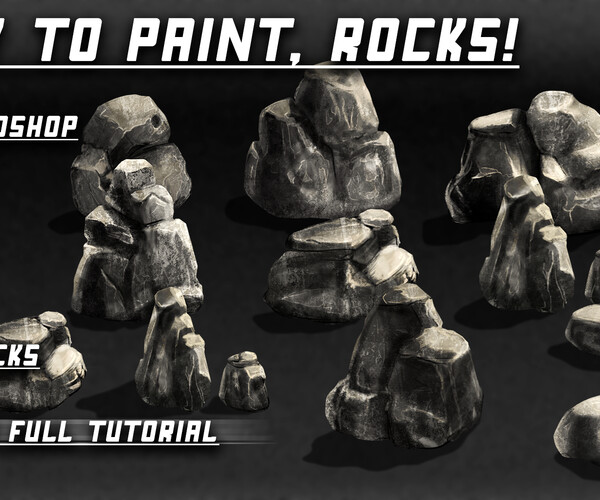 ArtStation - How to Paint, Rocks! | Tutorials