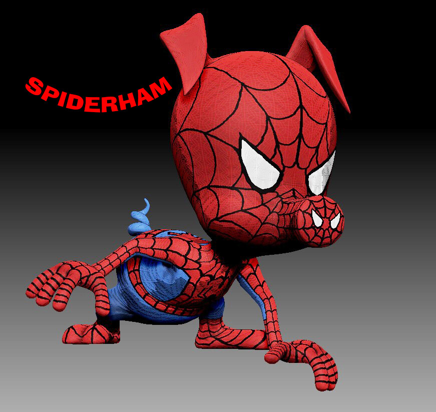 ArtStation - STL Exclusive Release TO ARTSTATION Spider Ham Sculpture ...