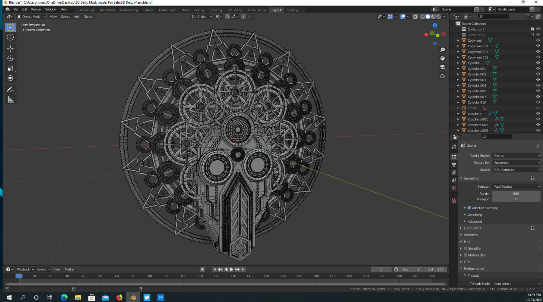 ArtStation - 3D Deity Mask | Resources