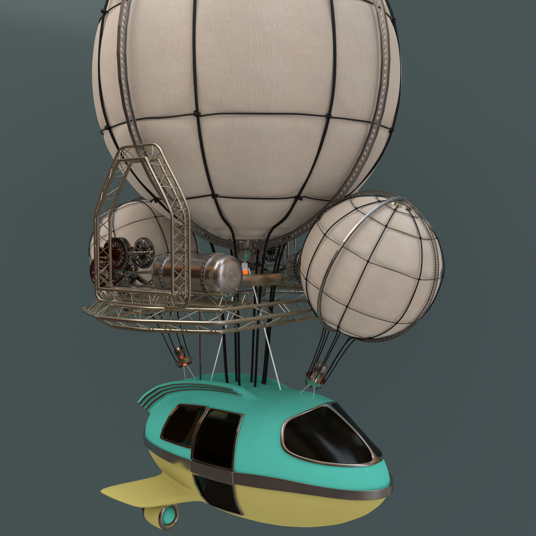 ArtStation - Steampunk Airship 'Atompunk' | Resources